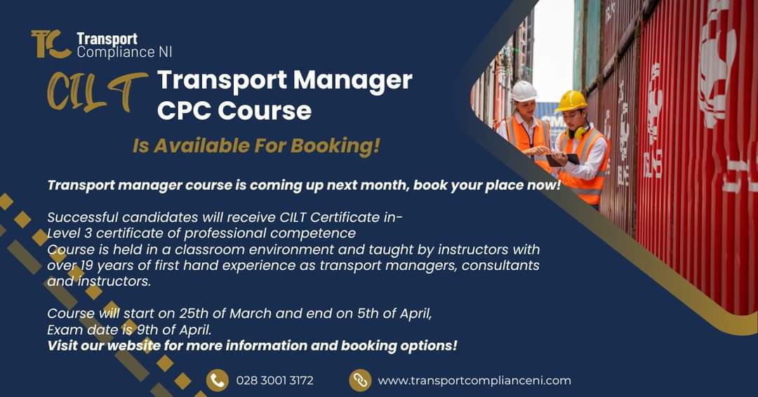 Gain Level 3 Certificate of Professional Competence In Road Haulage ...